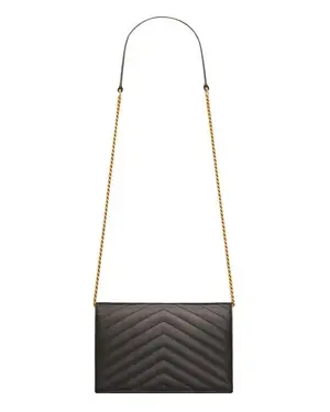 Saint Laurent Envelope Cassandre Chain Wallet