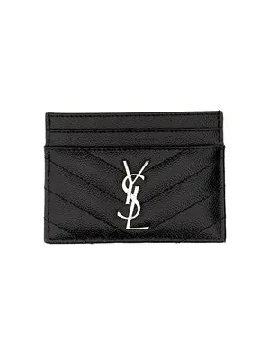 Saint Laurent Portacarte "cassandre - Black