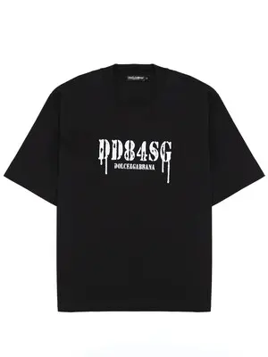 Dolce & Gabbana T-shirt Con Stampa E Logo