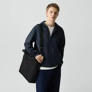 Theory Lightweight Kelso Nylon Hoodie - Light Eclipse