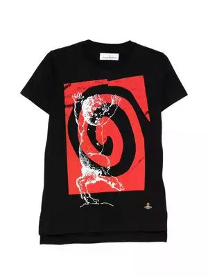 VIVIENNE WESTWOOD Swirl Peru T-shirt - Black
