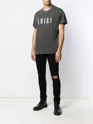 Amiri Broken Skinny Jeans - Black