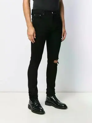 Amiri Broken Skinny Jeans - Black