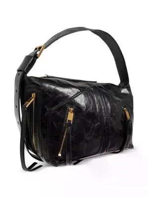 ALLSAINTS Jean Rey Leather Shoulder Bag - Black
