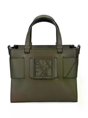 Armani Exchange Logo-detail Tote Bag - Green