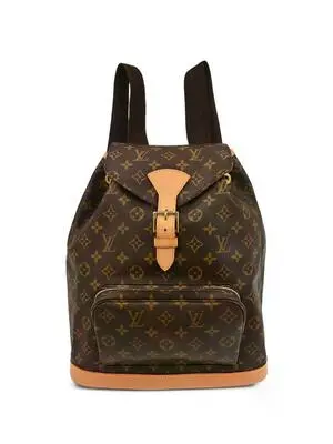 LOUIS VUITTON 2000 Monogram Montsouris Gm Backpack - Brown