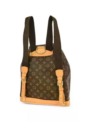 LOUIS VUITTON 2000 Monogram Montsouris Gm Backpack - Brown