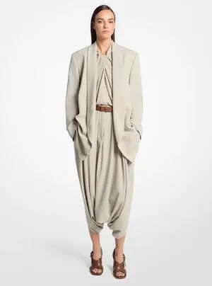 Michael Kors Tissue Wool Crepe Bathrobe Jacket
