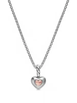 David Yurman Mini Heart Amulet With Morganite