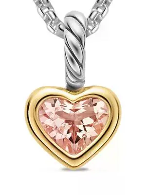 David Yurman Mini Heart Amulet With Morganite