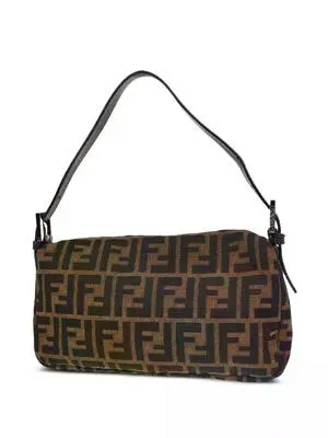 Fendi 2000 Zucca Baguette Shoulder Bag - Neutrals