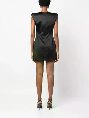 Philipp Plein Iconic Plein Satin-finish Dress
