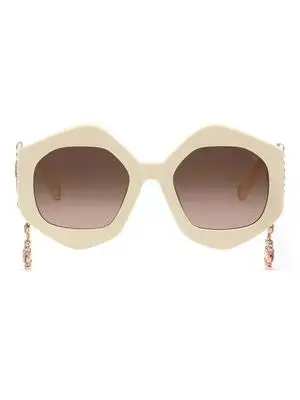 Philipp Plein Round-frame Sunglasses - Neutrals