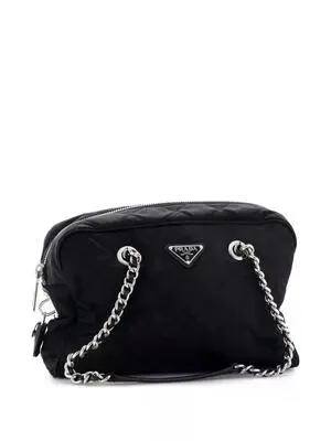 Prada Chain Quilted Tessuto Medium Shoulder Bag