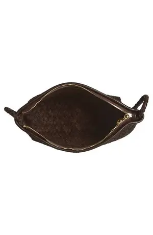 Madewell Signature Woven Leather Crossbody Bag - Coffee Bean
