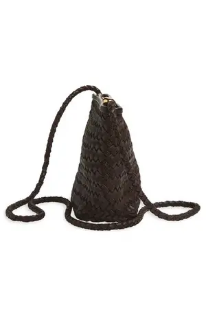 Madewell Signature Woven Leather Crossbody Bag - Coffee Bean