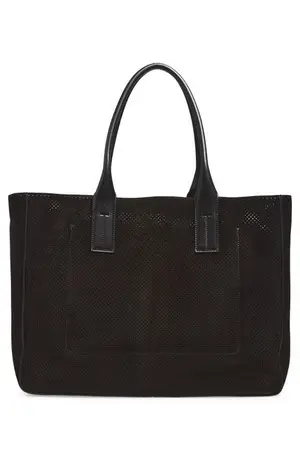 TOM FORD Perforated Suede Tote