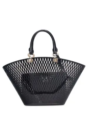 TOM FORD Medium Cutout Patent Leather Panier Tote