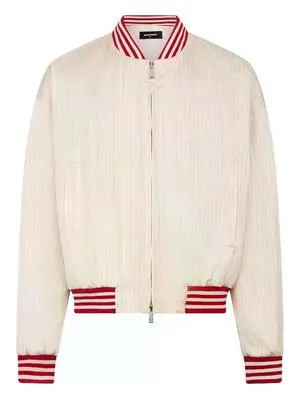 Dsquared2 Pinstriped Bomber Jacket