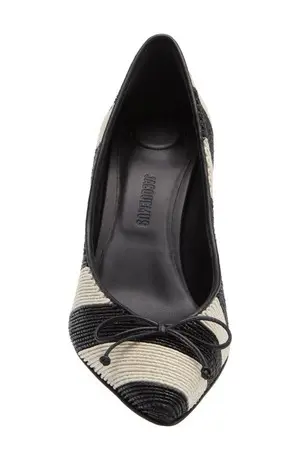 Jacquemus Les Escarpins Tourni Pointed Toe Pumps - White