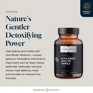 QUICKSILVER SCIENTIFIC Ultra Binder Sensitive Formula Gentle Gut Detox Powder