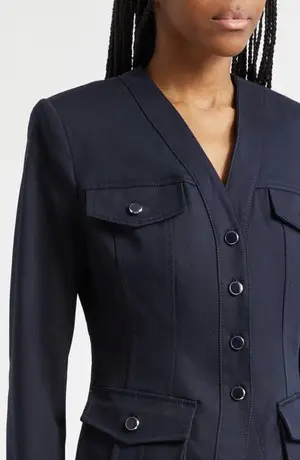 Veronica Beard Pendle Dickey Linen Jacket