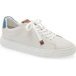 Versace Greca Low Top Sneakers - White Blue Rovere