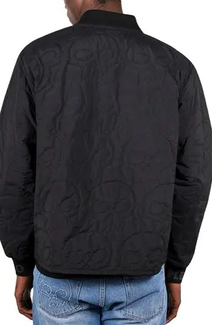 PLEASURES X Zero Skateboards Thomas Quilted Bomber Jacket