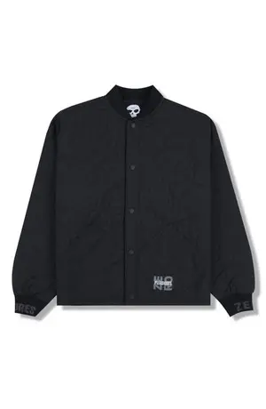 PLEASURES X Zero Skateboards Thomas Quilted Bomber Jacket
