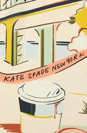 Kate Spade New York Downtown Day Trip Square Silk Scarf