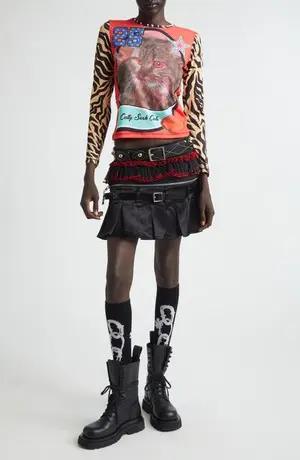 CHOPOVA LOWENA Major Combo Miniskirt