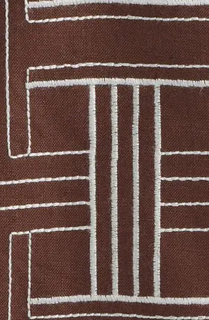 PERCIVAL Shashiko Embroidered Button-up Shirt