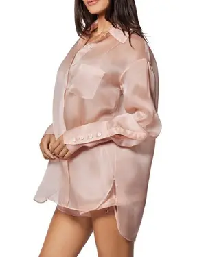 Kiki De Montparnasse Organza Long Sleeve Shirt - Buff