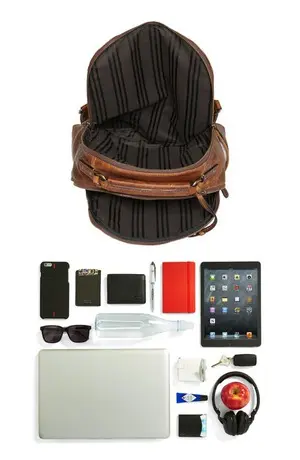 THE FRYE COMPANY Logan Leather Backpack - Cognac