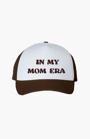 EMULAIT In My Mom Era" Trucker Hat - Brown/white