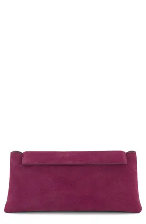 REE PROJECTS Elieze Suede Clutch - Cardinal