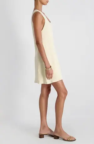 French Connection Mozart Mixed Stitch Sleeveless Mini Dress
