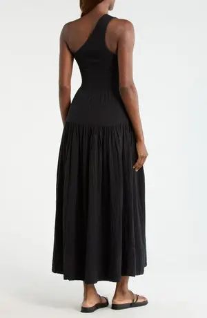Elan Smocked Tiered Maxi Dress