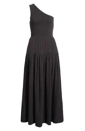 Elan Smocked Tiered Maxi Dress