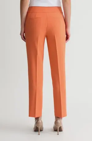 KASPER Ava Straight Leg Pants - Mandarin