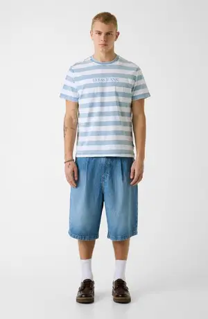 Guess Pleated Baggy Denim Shorts