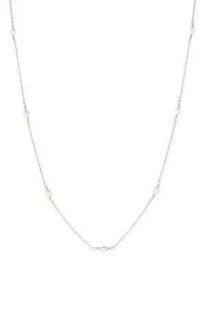 SET & STONES Madeline Pearl Chain Necklace - Silver