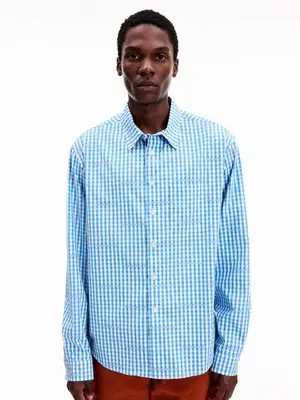 VOWELS Micro Plaid Shirt