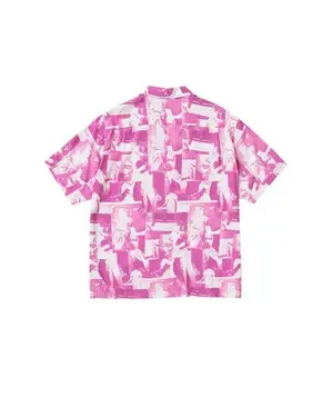VOWELS Printed Still Shirt - Rose