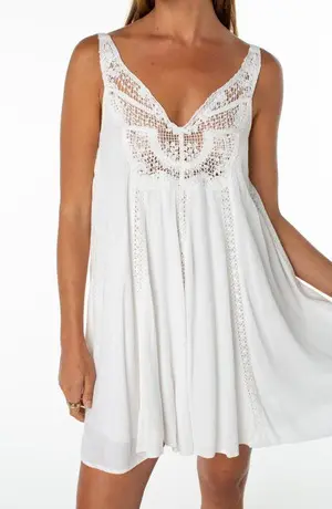Roxy Sunswept Mini Dress - Cloud Dancer