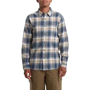 Volcom Caden Plaid Button-up Shirt - Dirty White