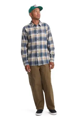 Volcom Caden Plaid Button-up Shirt - Dirty White