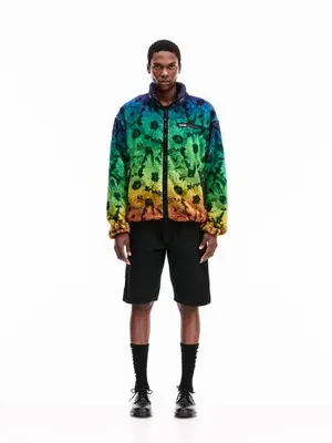 VOWELS Printed Fleece Jacket - Multi