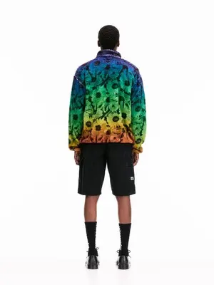VOWELS Printed Fleece Jacket - Multi