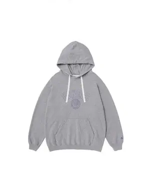 VOWELS Faded Collegiate Hoodie - Heather Grey